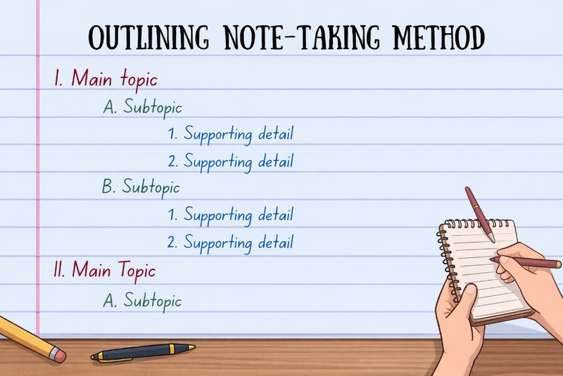 The Outline Note Taking Method Explained – Student Journals